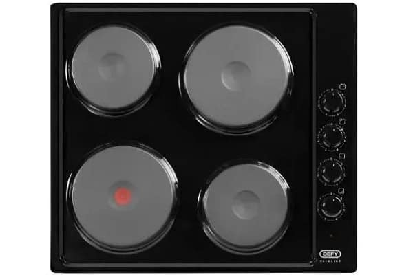Defy Slimline Solid Hob with Control Switches Black DHD398 - New Home ...